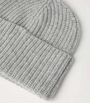 Brunello Cucinelli Cashmere Rib-knit Beanie - Grey