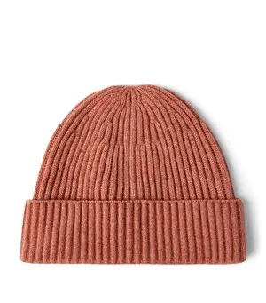 Brunello Cucinelli Cashmere Rib-Knit Beanie Yellow