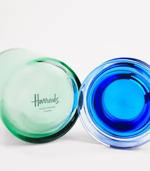 Harrods Large Glass Pot