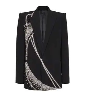 Balmain Embroidered Single-breasted Blazer