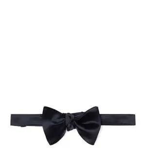 Brunello Cucinelli Cotton-silk Bow Tie - Black