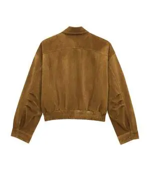 Saint Laurent Suede Bomber Jacket