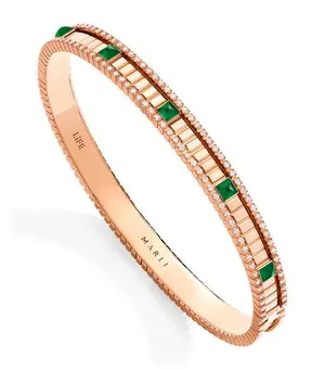 MARLI NEW YORK Diamond And Agate Life Bangle - Rose Gold