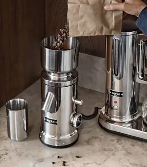 AARKE Stainless Steel Flat Burr Coffee Grinder