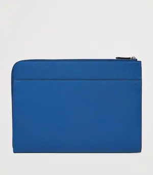 Smythson Small Panama Leather Laptop Case