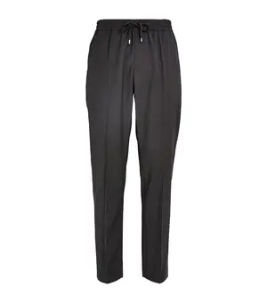 Sandro Wool-blend Tapered Trousers
