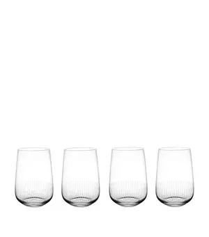 VILLEROY & BOCH Set Of 4 Crystal Afina Highball Glasses - Clear