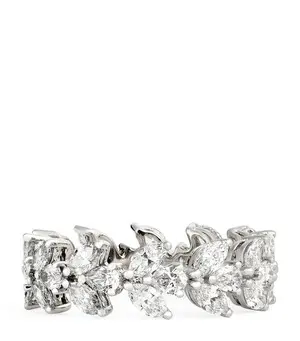 ANITA KO Gold And Diamond Lotus Ring - White