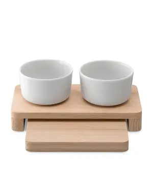 LSA INTERNATIONAL Porcelain Collective Serving Bowls And Tray Set - White