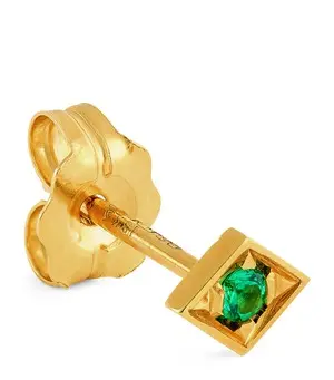 AZLEE Lone Burst Stud Earring - Gold