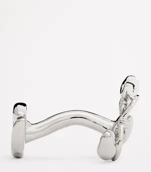 BABETTE WASSERMAN LONDON Rhodium-plated Lobster Cufflinks