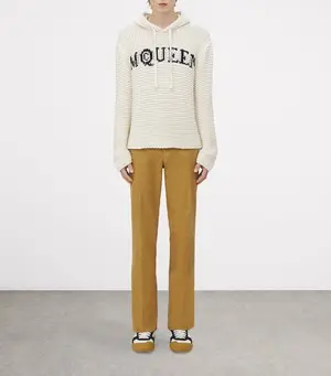 Alexander McQueen Knitted Logo Hoodie