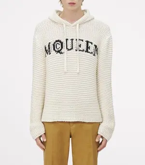 Alexander McQueen Knitted Logo Hoodie