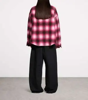 Balenciaga Wool Plaid Shirt Jacket