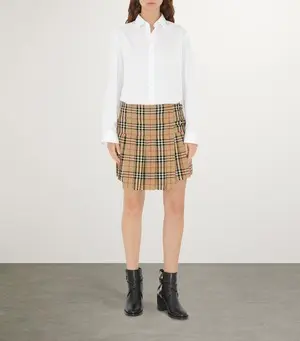 Burberry Check Ankle Boots 70 - Black
