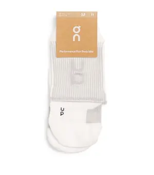 On Performance Run Mid Socks - White
