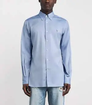 Polo Ralph Lauren Cotton Poplin Slim Oxford Shirt - Blue
