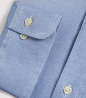 Polo Ralph Lauren Cotton Poplin Slim Oxford Shirt - Blue