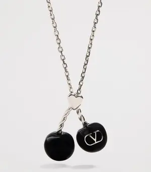 Valentino Garavani Chez Cherry Necklace - Black