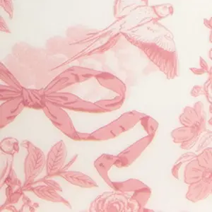 Harrods Bone China Toile Teacup And Saucer Set - Pink