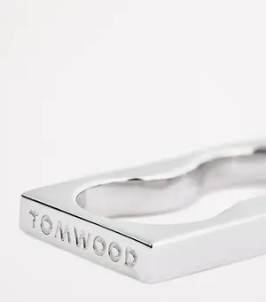 Tom Wood Sterling Double Square Ring