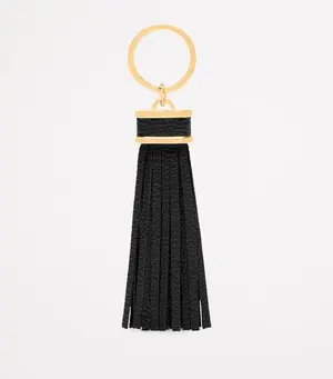 TOM FORD Leather T Tassel Keyring