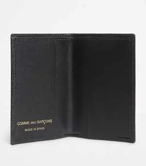Comme Des Garçons Leather Polka-dot Card Holder - Black