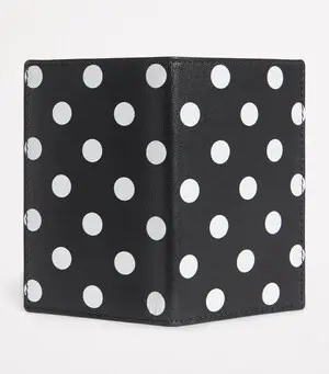 Comme Des Garçons Leather Polka-dot Card Holder