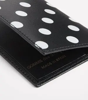 Comme Des Garçons Leather Polka-dot Card Holder