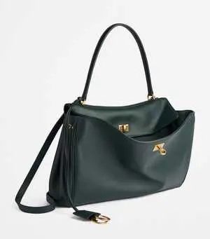 Balenciaga Leather Rodeo Top-handle Bag - Green