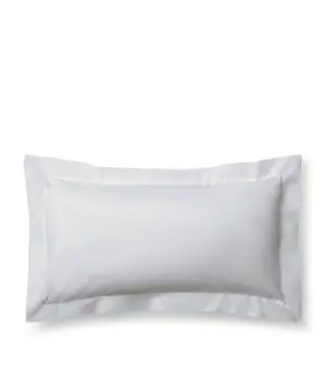 SAVOIR Cotton Percale The Drift Oxford Pillowcase - White