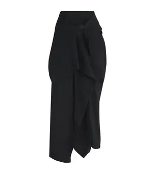 Issey Miyake Asymmetric Wide-leg Trousers