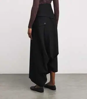 Issey Miyake Asymmetric Wide-leg Trousers
