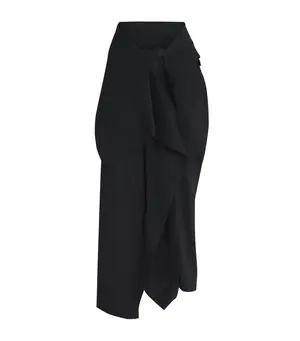 Issey Miyake Asymmetric Wide-leg Trousers