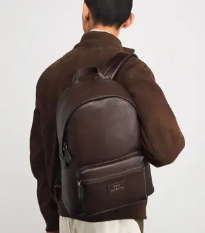 Polo Ralph Lauren Leather Logo Backpack