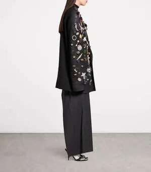 Balenciaga Wool Tailored Jacket With Brooches