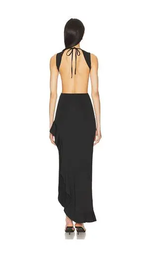 Superdown Frany Backless Maxi Dress