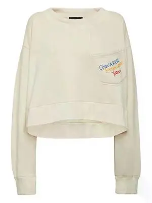 Dsquared2 Cotton Sweatshirt - Neutrals
