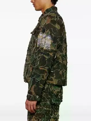 WHO DECIDES WAR BY EV BRAVADO Camouflage-print Shirt Jacket