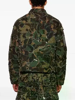 WHO DECIDES WAR BY EV BRAVADO Camouflage-print Shirt Jacket
