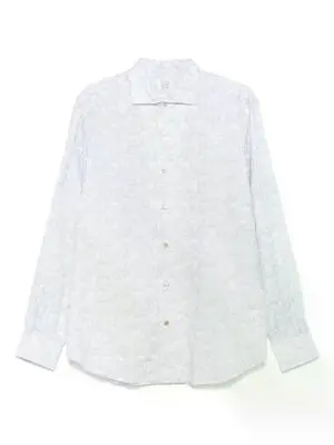 MAZZARELLI Floral-print Shirt - Blue