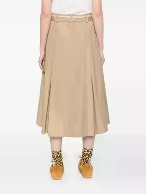 Vince Cotton Midi Skirt