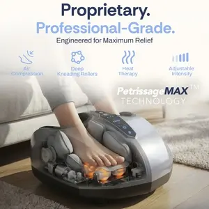 MIKO Shiatsu Foot Massager Machine With Multiple Functions And Heat - Grey