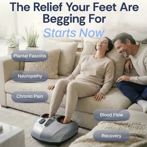 MIKO Shiatsu Foot Massager Machine With Multiple Functions And Heat - Grey