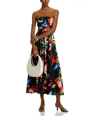 A.L.C. Tate Strapless Dress - Black Multi