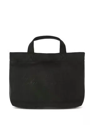 Yohji Yamamoto Leather Tote Bag - Black