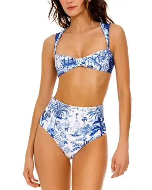 Agua Bendita Malory Tales Bikini Top - Multicolor