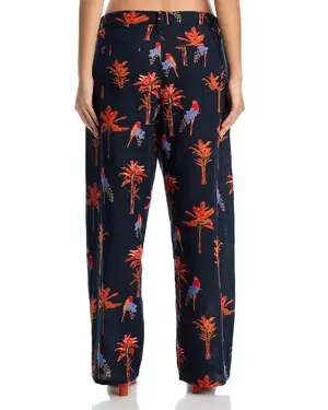 CONIGLIO PALM BEACH Move And Groove Printed Pants - Palm Forest Black