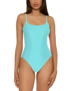 BECCA By Rebecca Virtue Monte Carlo Ribbed One-piece Swimsuit