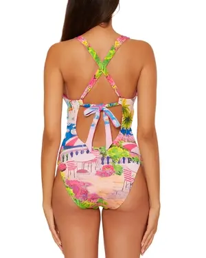 BECCA By Rebecca Virtue Positano Reversible One Piece Swimsuit